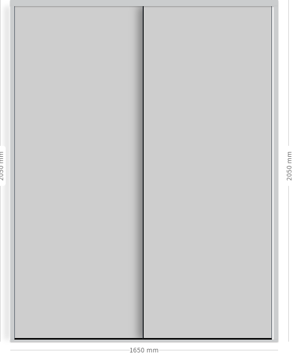 Door Set (Andrea wardrobe - 28/04/2024, 1:53:08 pm) – Spacemaker Wardrobes