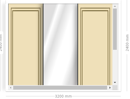 Door Set (Studio Wardrobe - 4/5/2024, 2:34:30 PM) – Spacemaker Wardrobes